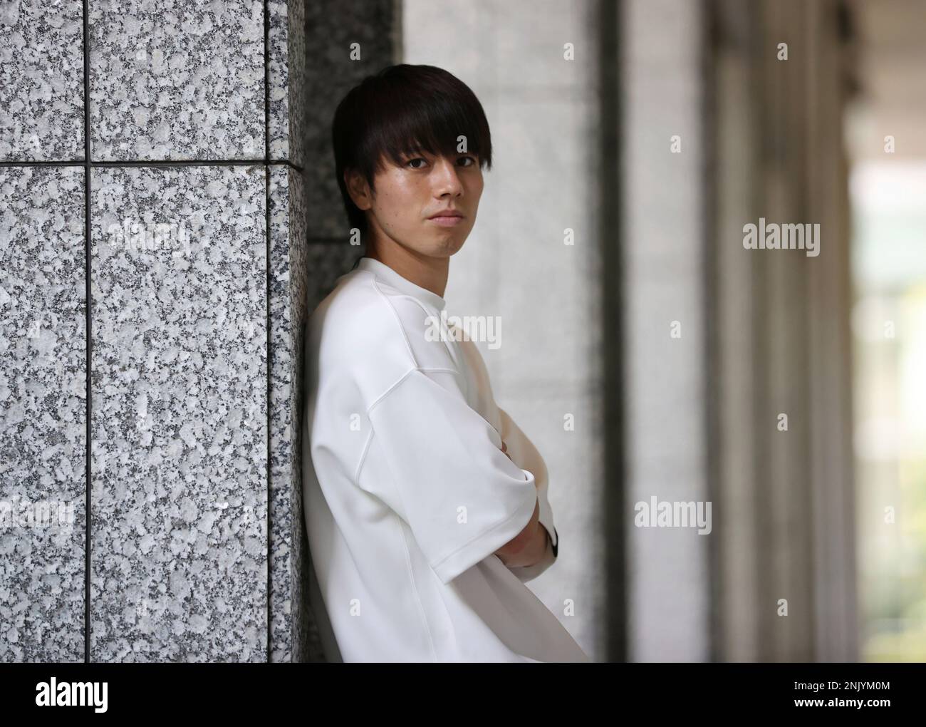 Ao Tanaka poses for a photo in Tokyo on June 17, 2022. 23-year-old ...