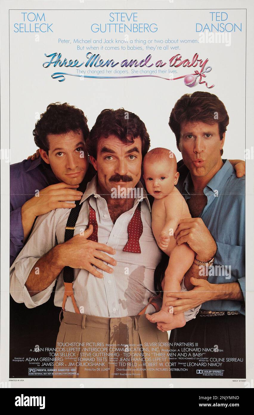 THREE MEN AND A BABY (1987), directed by LEONARD NIMOY. Credit ...