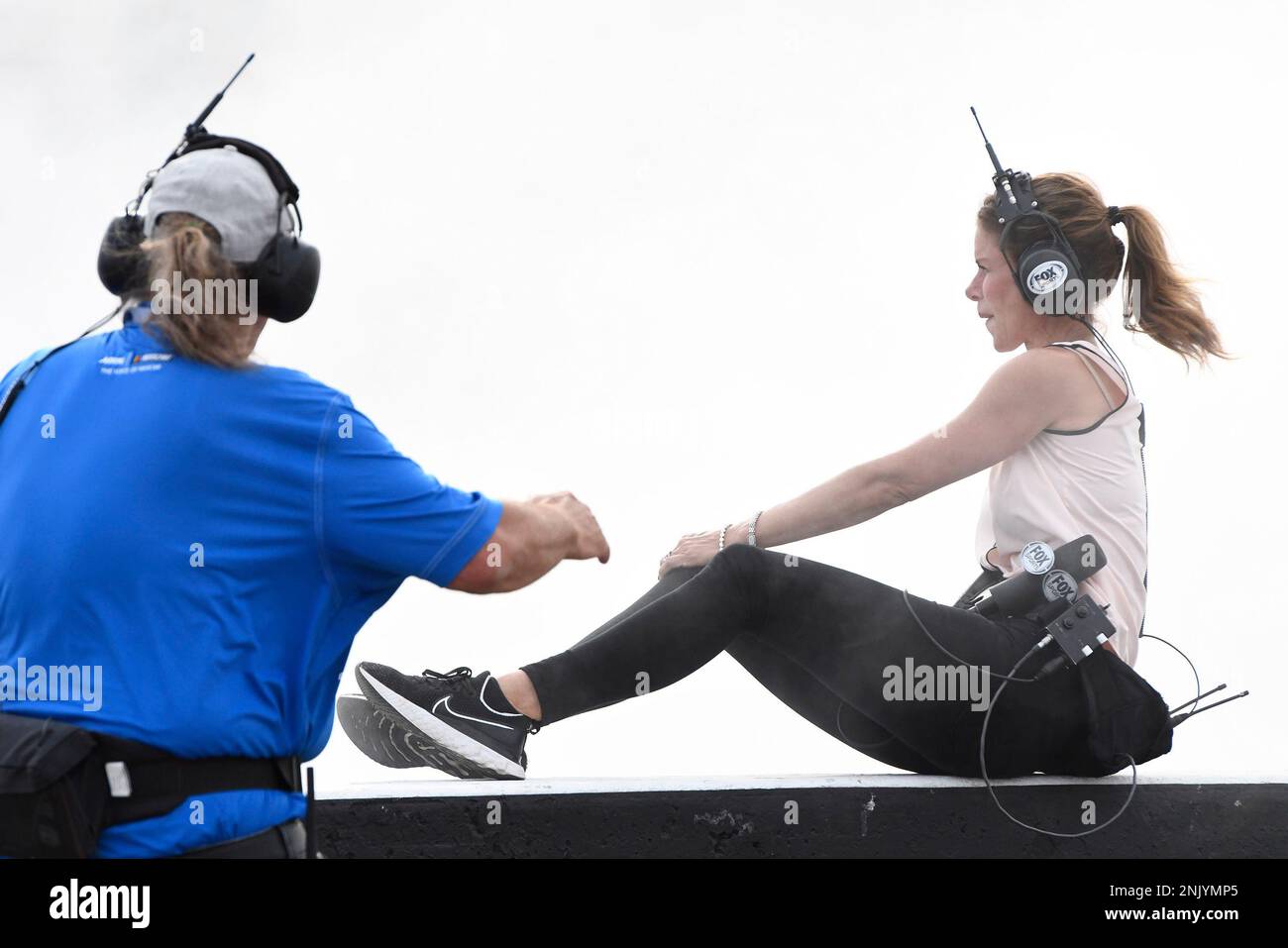 MADISON, IL - JUNE 05: Jamie Little of Fox Sports sits on pit wall as ...