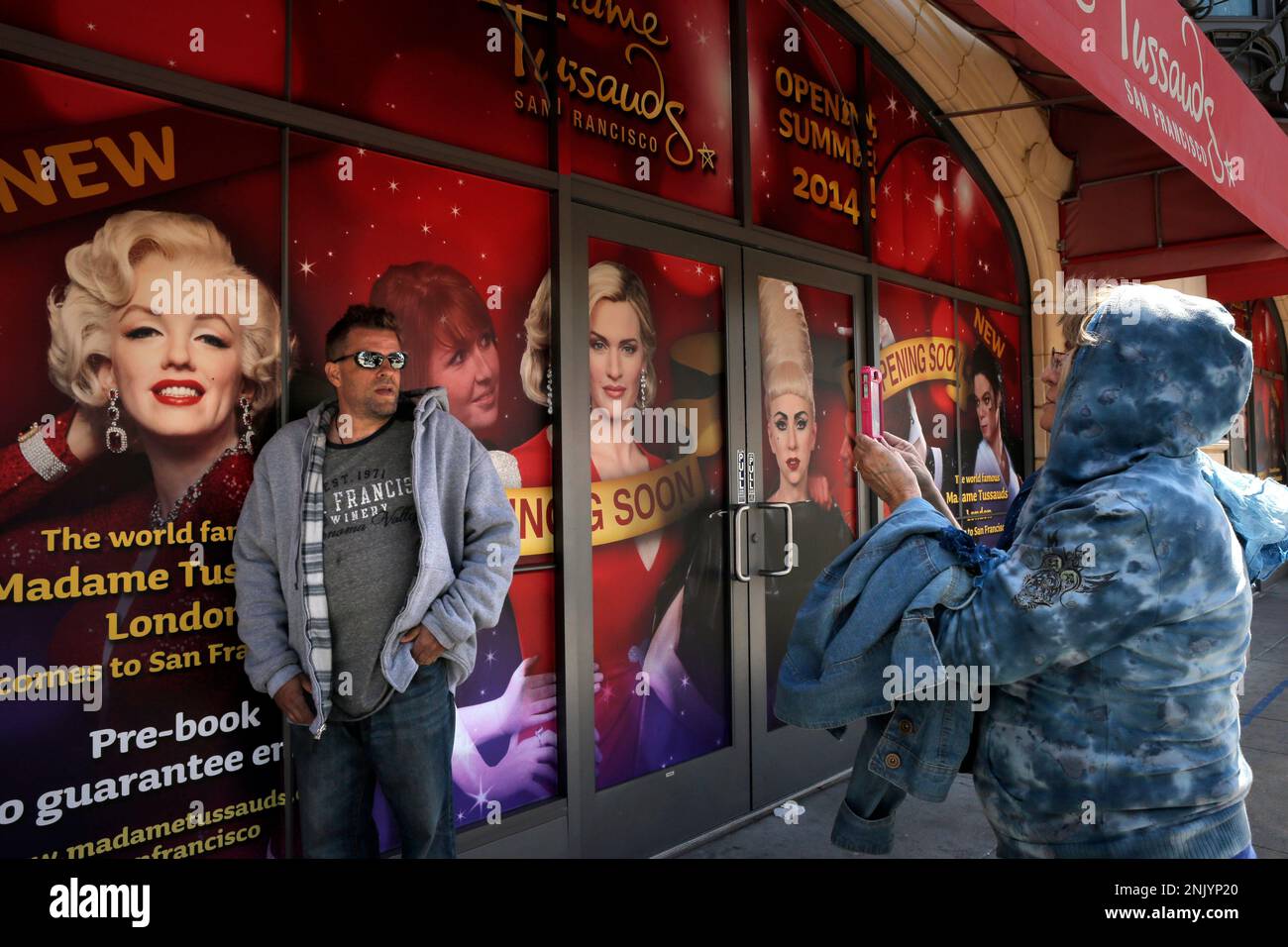 Amanda Babin takes a photo of her son, Dean Bain, of Wisconsin, on ...