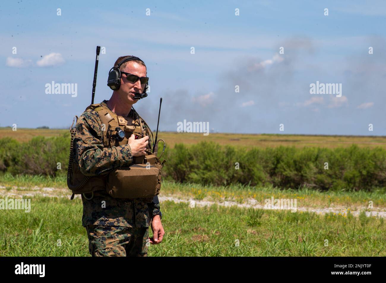 U.S. Marine Corps Maj. Michael Guard, a forward air control officer ...