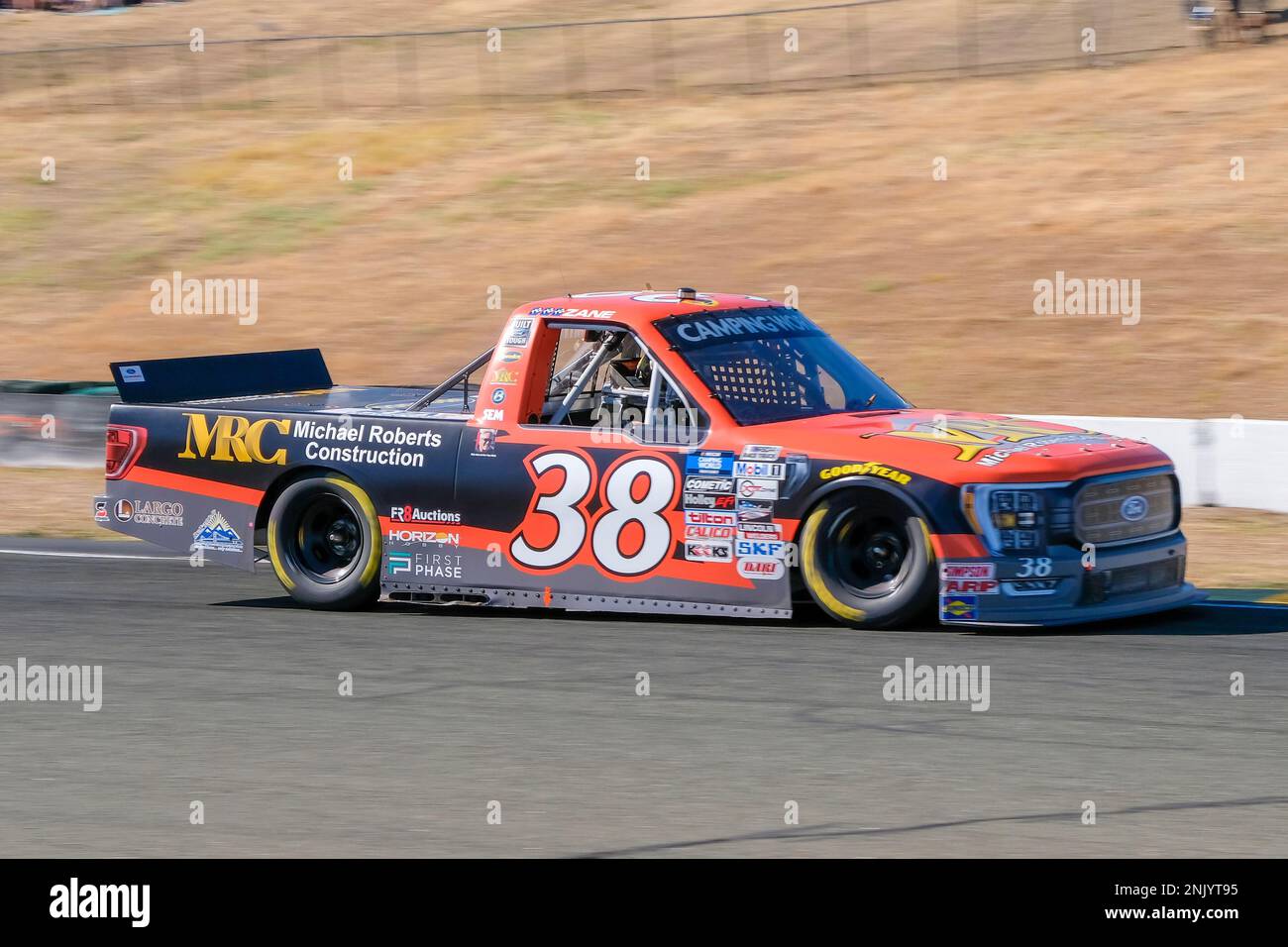 SONOMA, CA - JUNE 11: Zane Smith (38) driving a Ford for Front Row ...