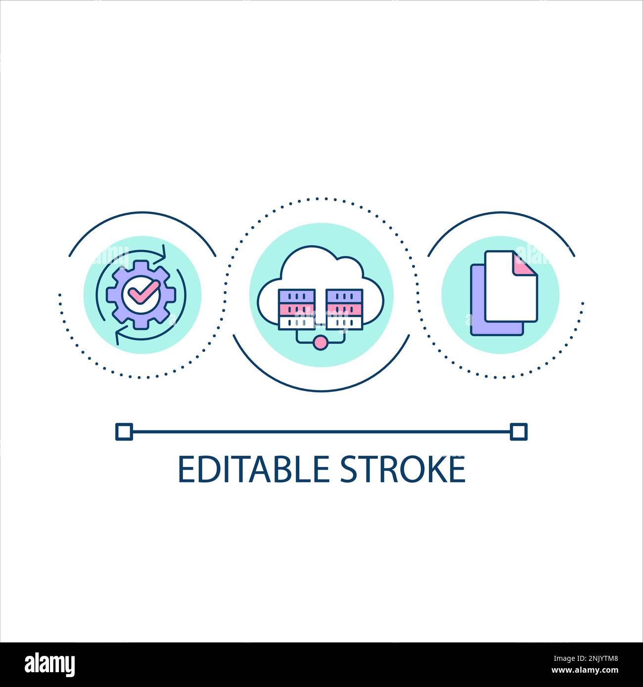 Cloud server loop concept icon Stock Vector Image & Art - Alamy