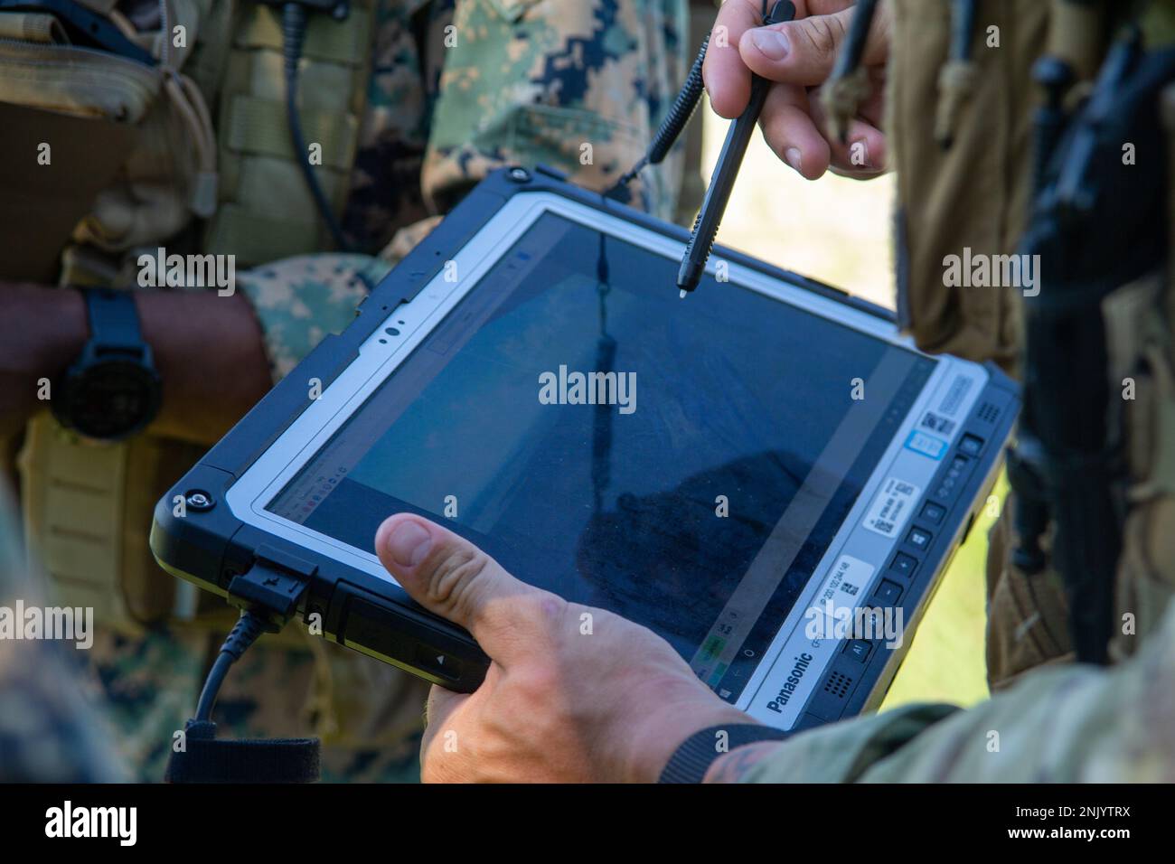 A U.S. Marine assigned to Marine Forces Special Operations Command ...
