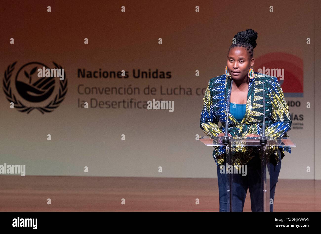 The founder of 'PaTree Initiative' and UNCCD Land Hero, Patricia Kombo ...