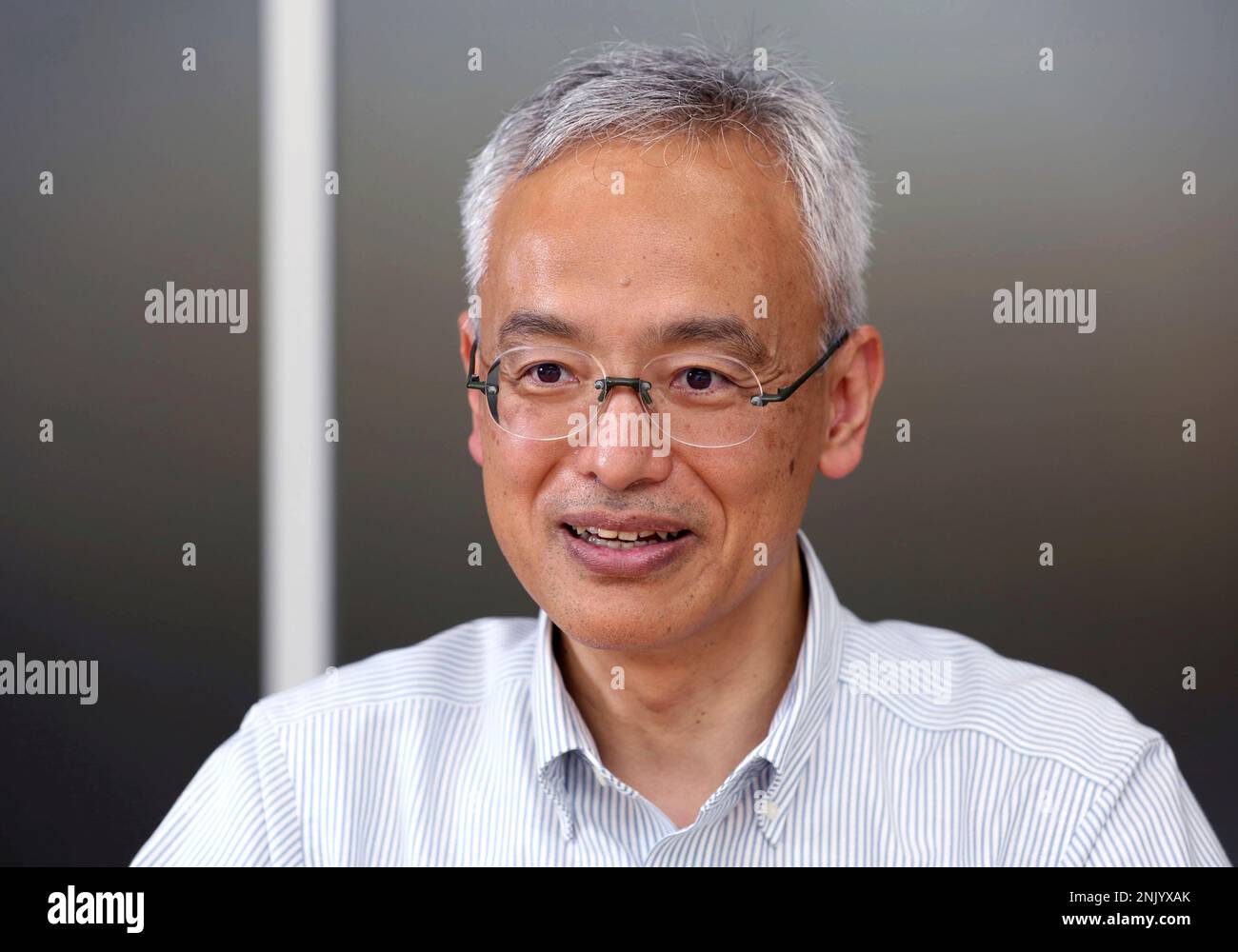 Japanese physicist Yasunobu Nakamura poses for photo during an ...