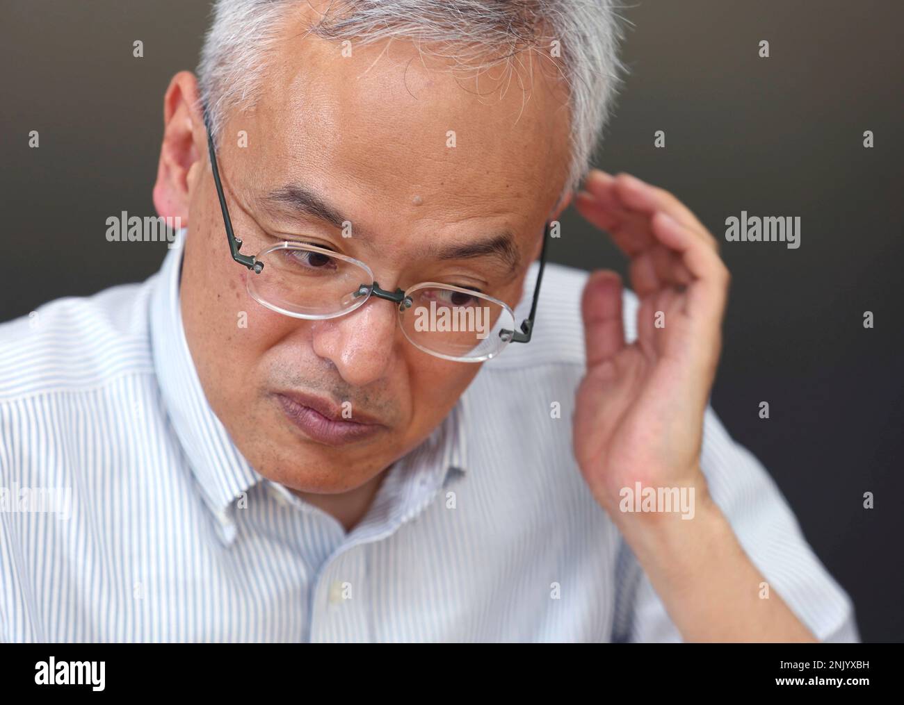 Japanese physicist Yasunobu Nakamura poses for photo during an ...