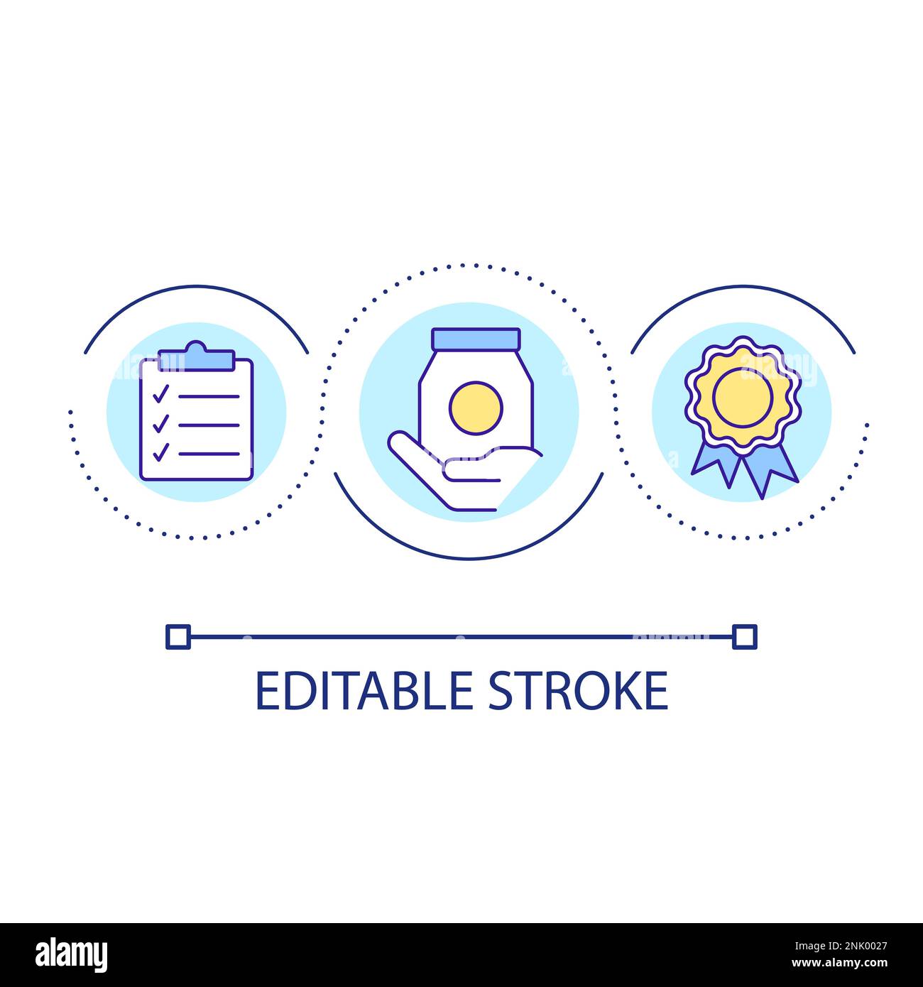 Control of product quality loop concept icon Stock Vector Image & Art ...