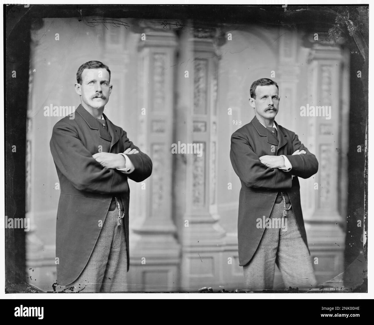 Portrait of Edward Hanlan, a renowned oarsman, featured in the Library ...