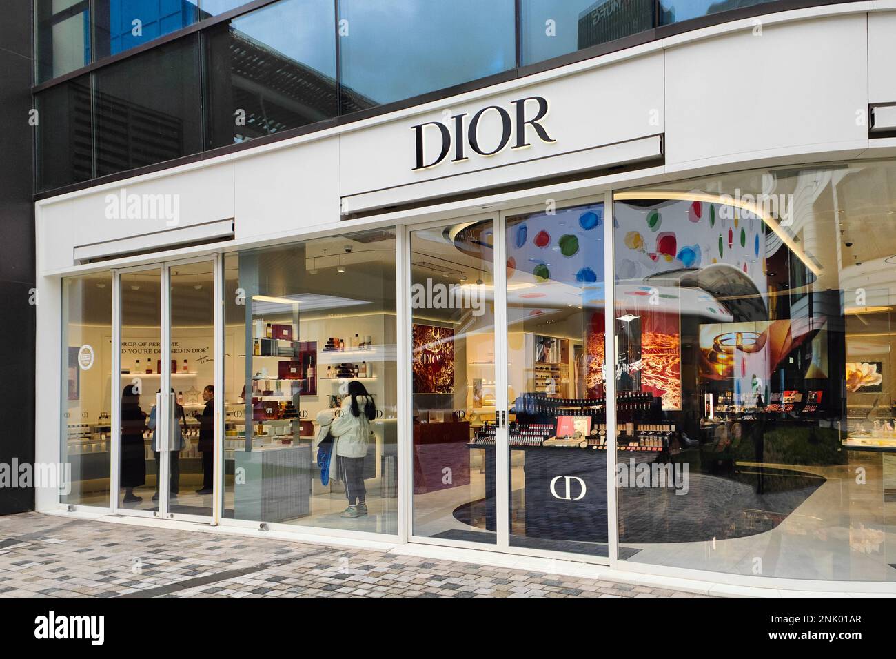 SHANGHAI, CHINA - FEBRUARY 23, 2023 - Customers shop at a DIOR store in ...