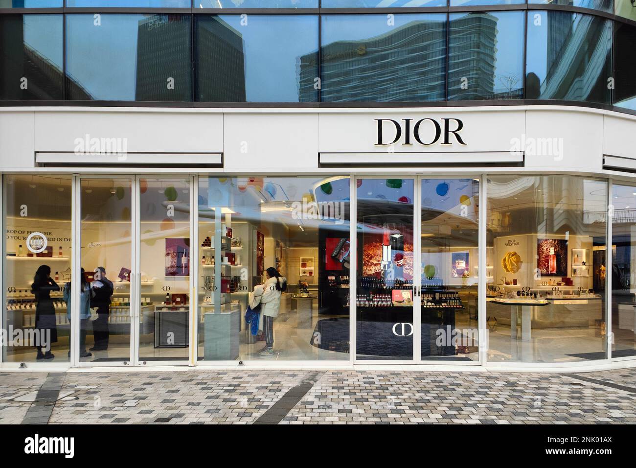 SHANGHAI, CHINA - FEBRUARY 23, 2023 - Customers shop at a DIOR store in ...