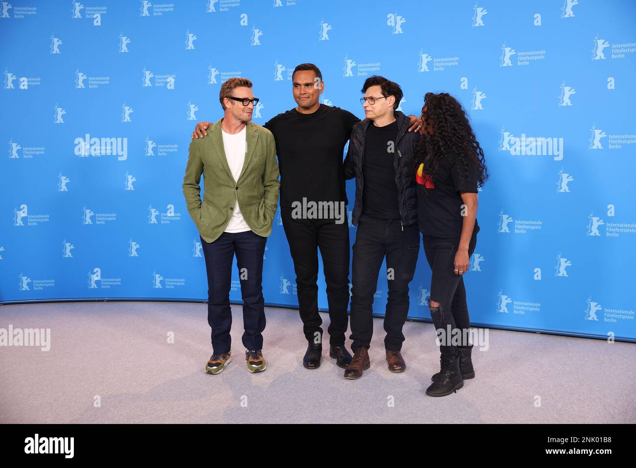 Berlin, Germany. 23rd Feb, 2023. Simon Baker (l-r), actor, Rob Collins ...