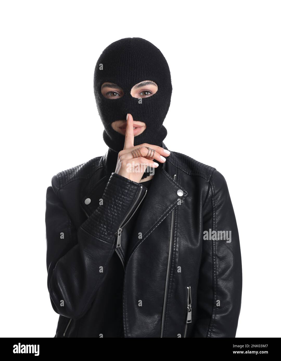 Woman wearing balaclava hi-res stock photography and images - Alamy
