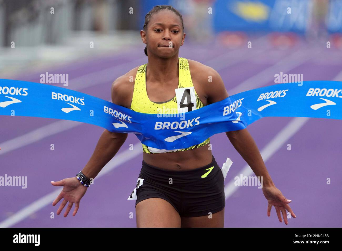Shawnti Jackson of Wakefield (NC) wins the girls 100m in 11.35 during ...