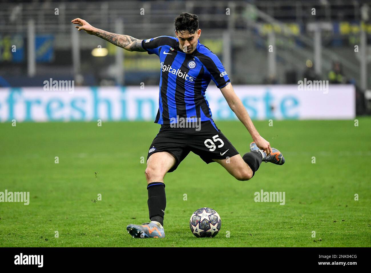Alessandro Bastoni of Fc Internazionale in action during the Champions ...
