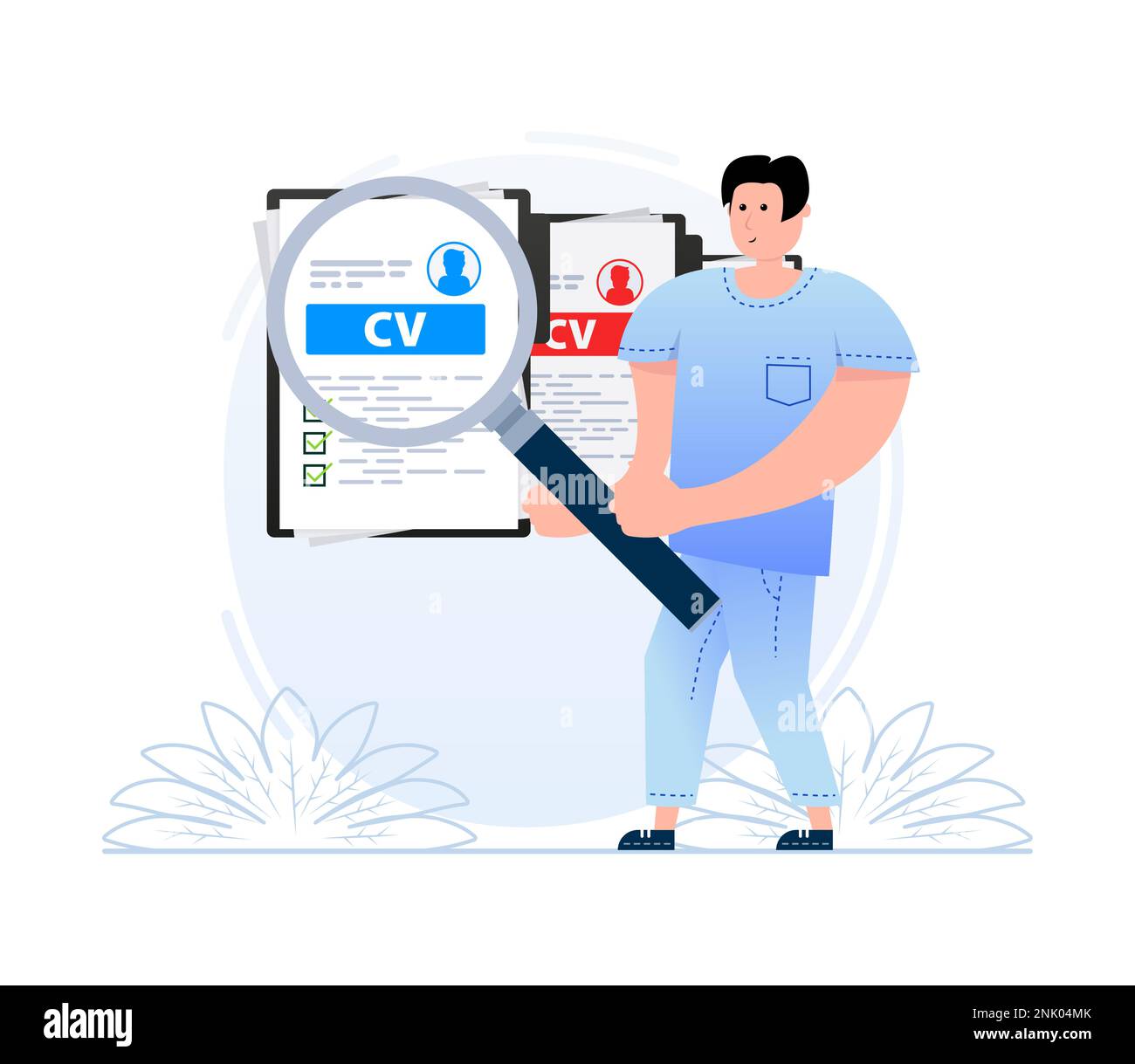 Career job fair employer recruiting Stock Vector Images - Alamy