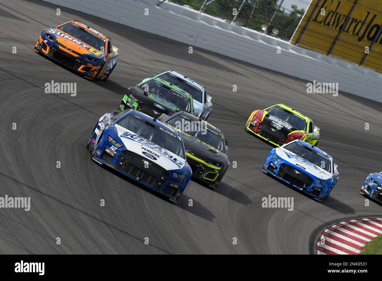 MADISON, IL - JUNE 05: Ryan Blaney (12) Team Penske NextGen Ford ...