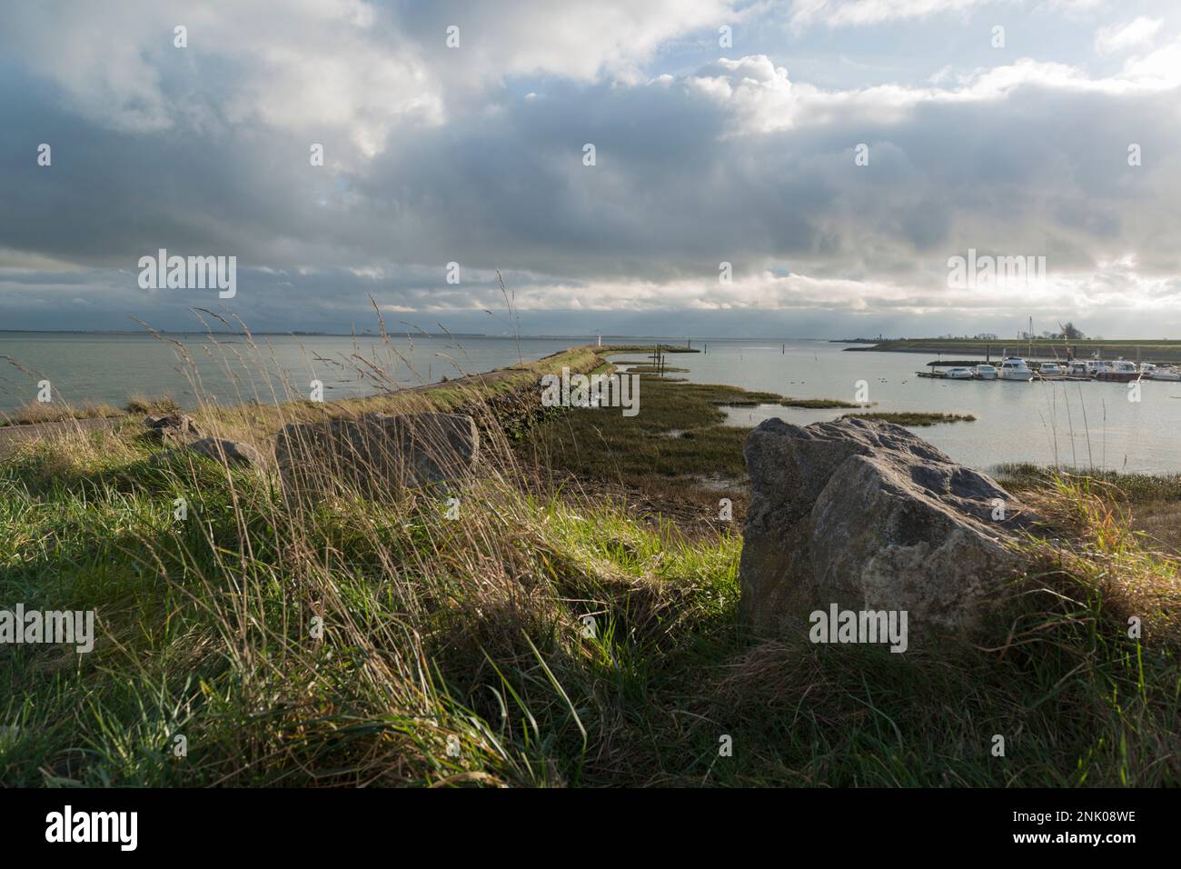 Rocks on the zeeland coast of the netherlands hi-res stock photography ...