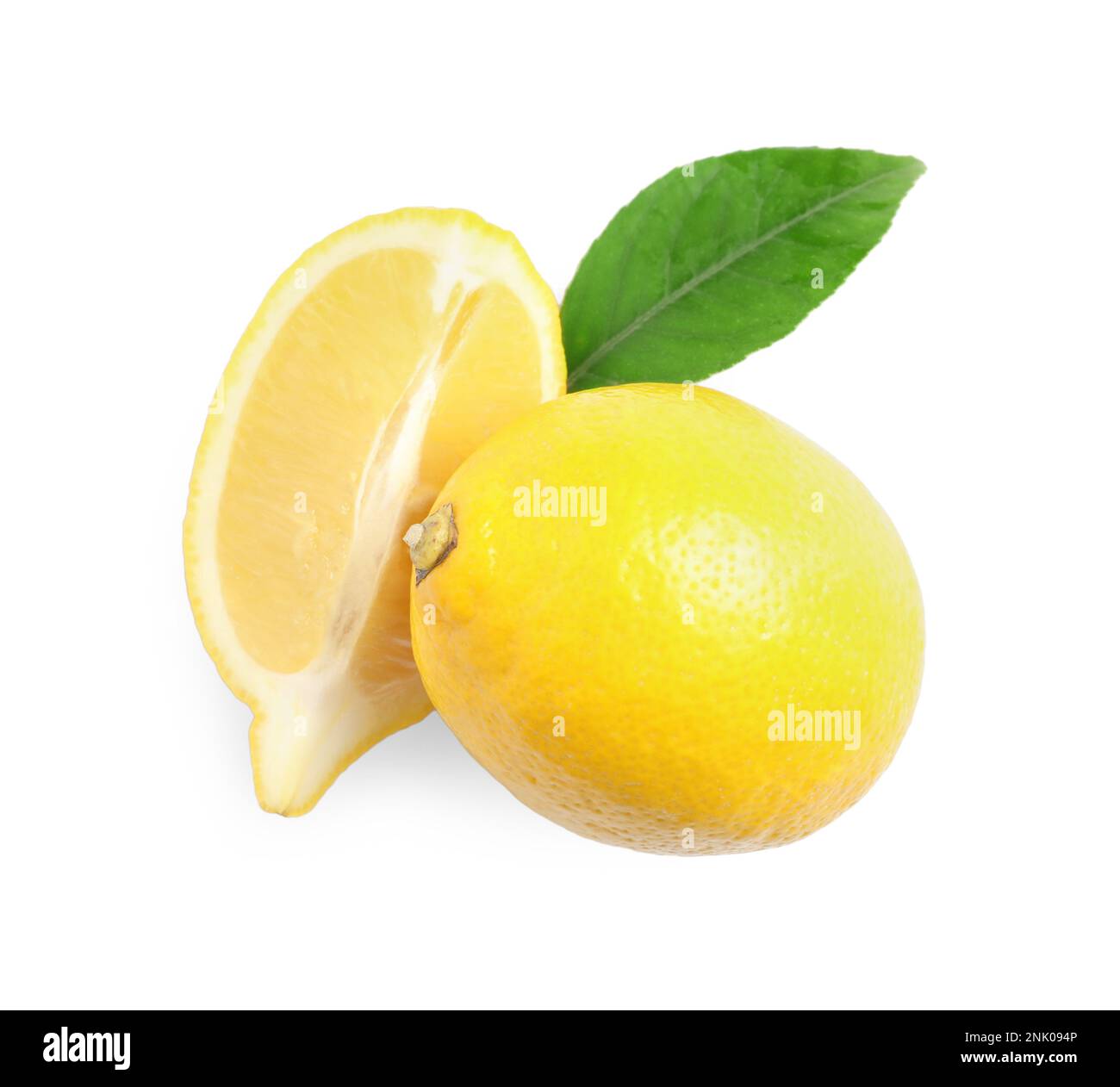 Top view cut lemons Cut Out Stock Images & Pictures - Alamy