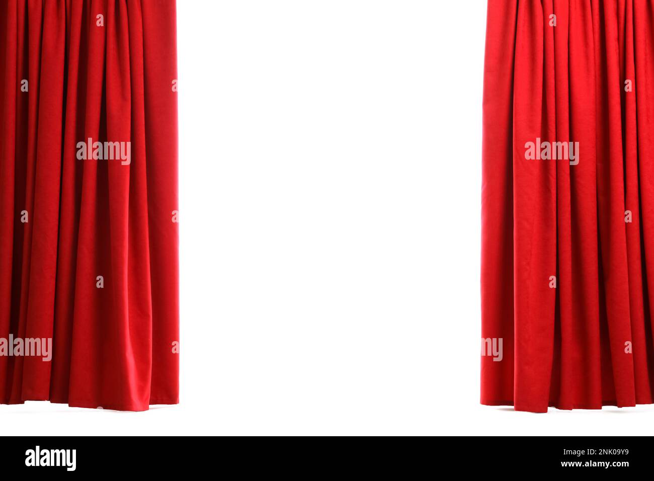 Bright red curtains on stage hi-res stock photography and images - Alamy
