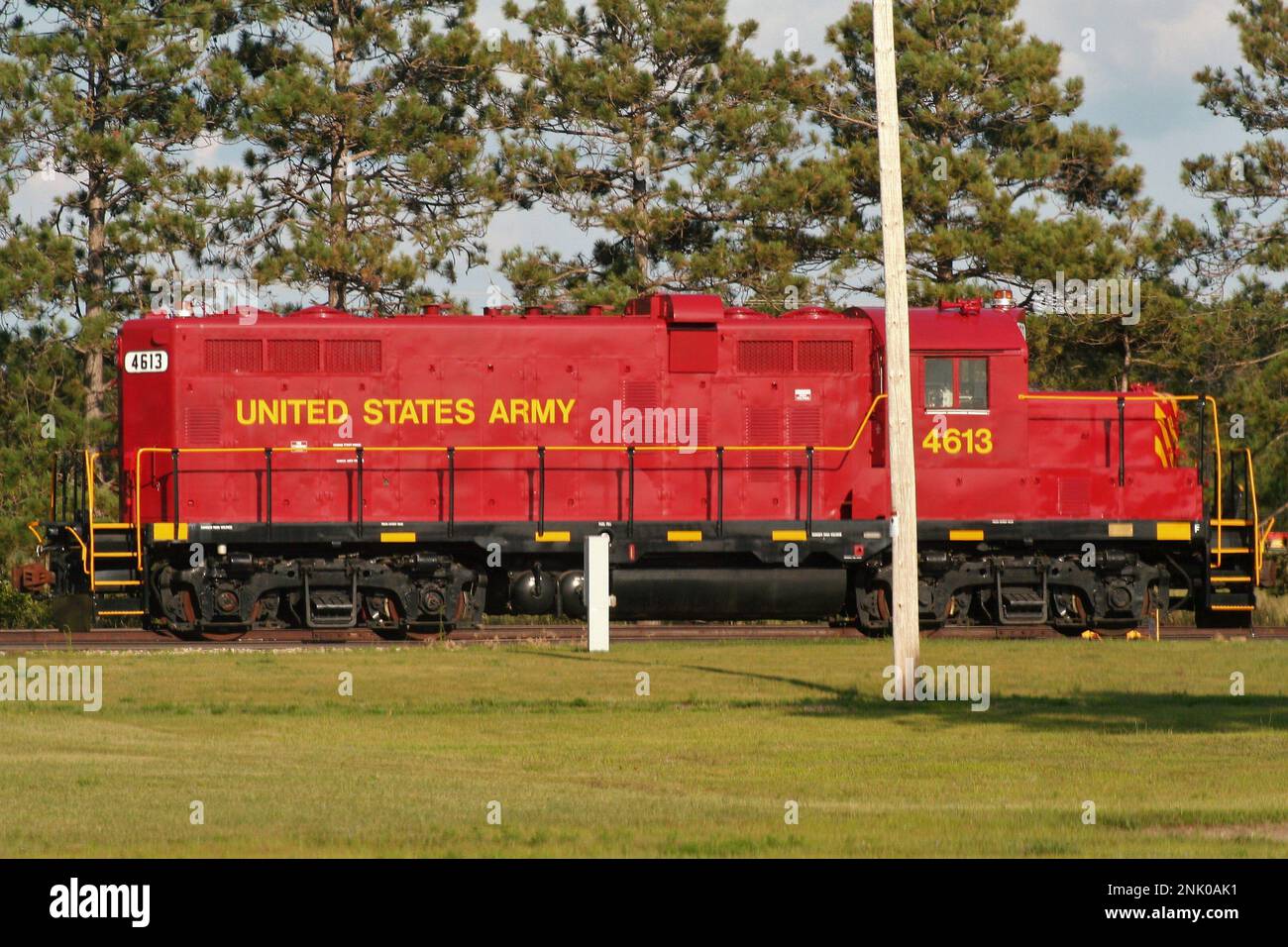 A U.S. Army locomotive used as part of rail operations is shown Aug. 10 ...