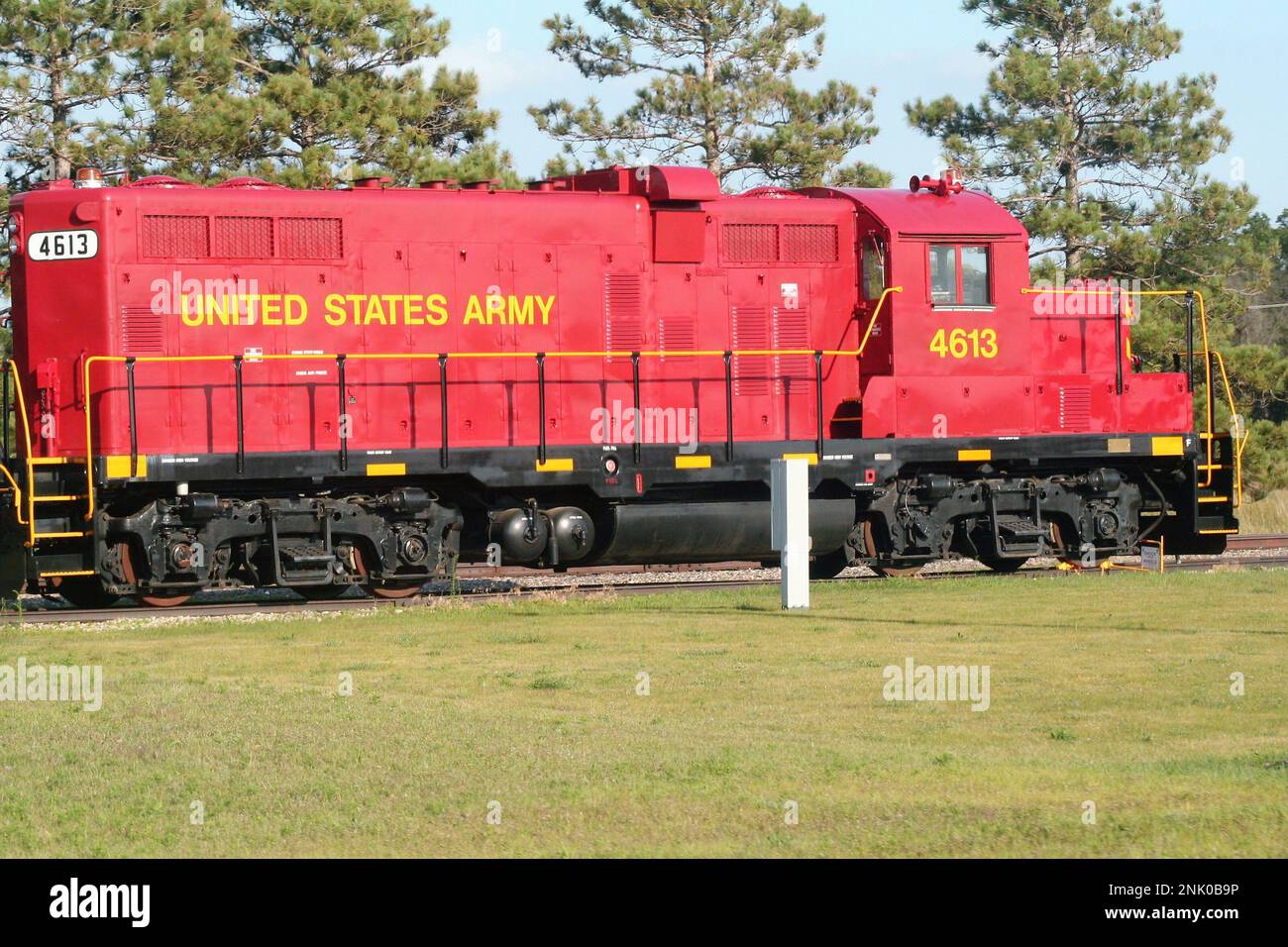 A U.S. Army locomotive used as part of rail operations is shown Aug. 10 ...