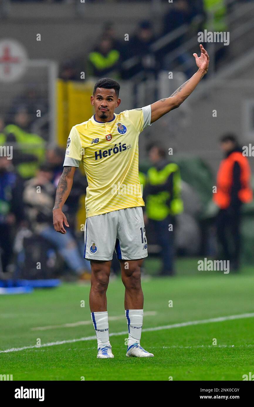 Milano, Italy. 22nd Feb, 2023. Wenderson Galeno (13) of FC Porto seen ...