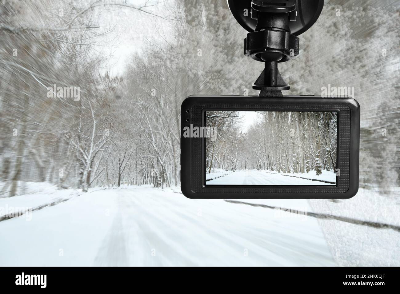 Winter driving car mount camera hi-res stock photography and images - Alamy