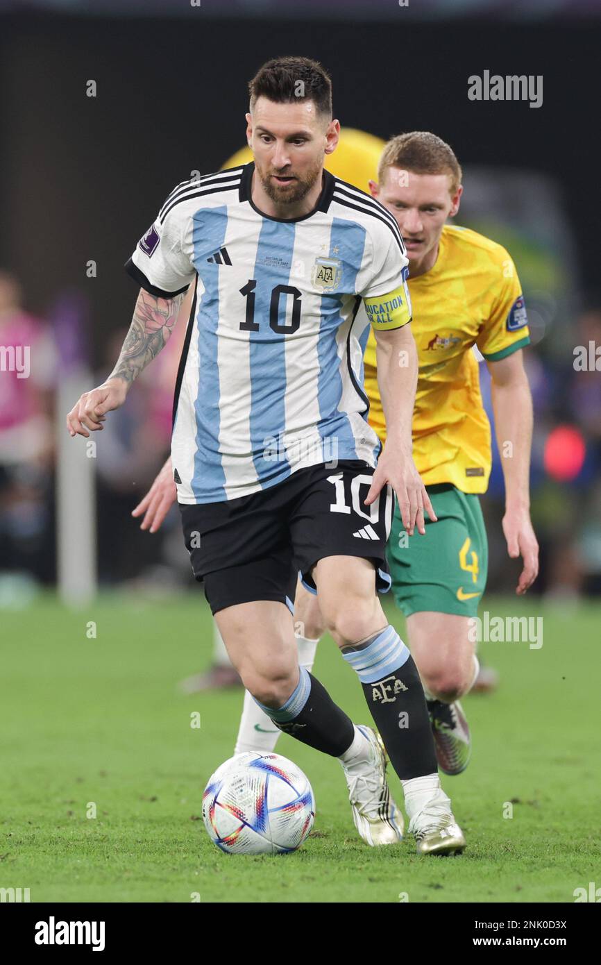 Ahmad Bin Ali Stadium, Qatar. 03rd Dec, 2022. Lionel Messi of Argentina ...