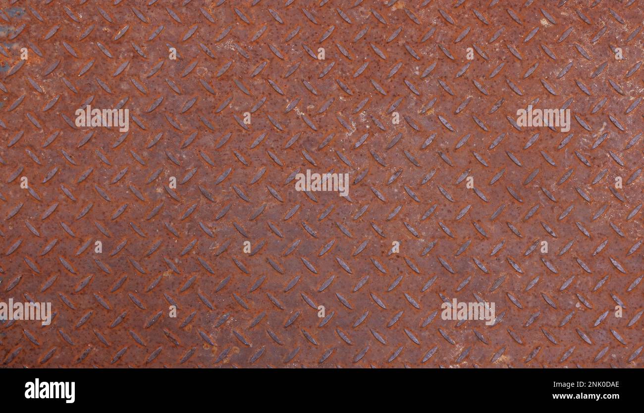 Background texture of rusty corroded weathered industrial anti slip ...