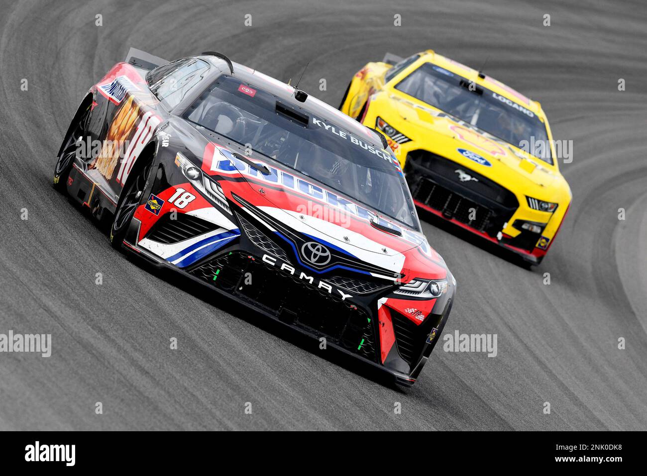 MADISON, IL - JUNE 05: Kyle Busch (18) Joe Gibbs Racing (JGR) TRD ...