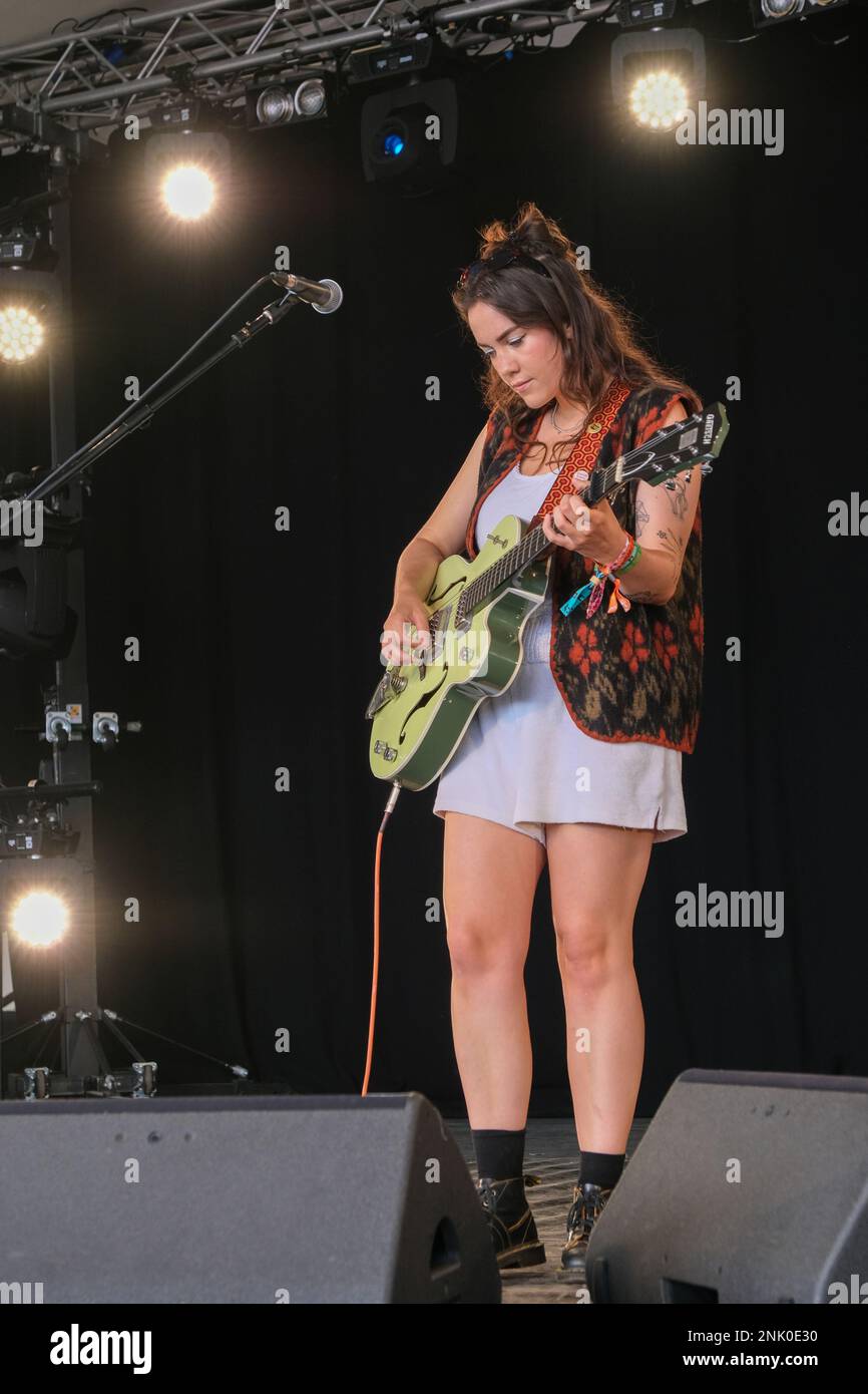 Bess Atwell performing during the 40th Anniversary of the WOMAD ...
