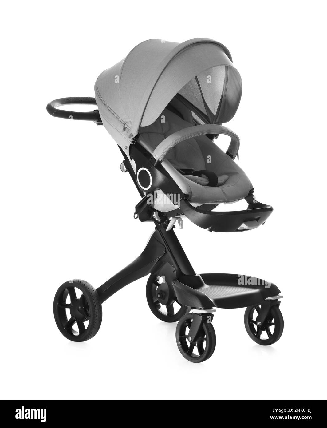 Baby carriage. Modern pram isolated on white Stock Photo - Alamy