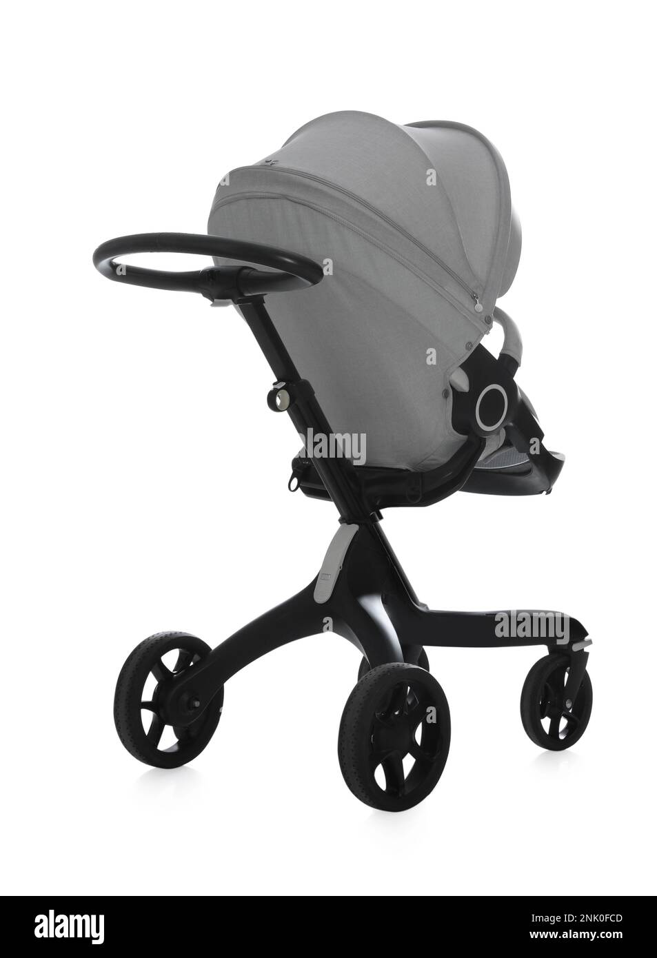 Baby carriage. Modern pram isolated on white Stock Photo - Alamy