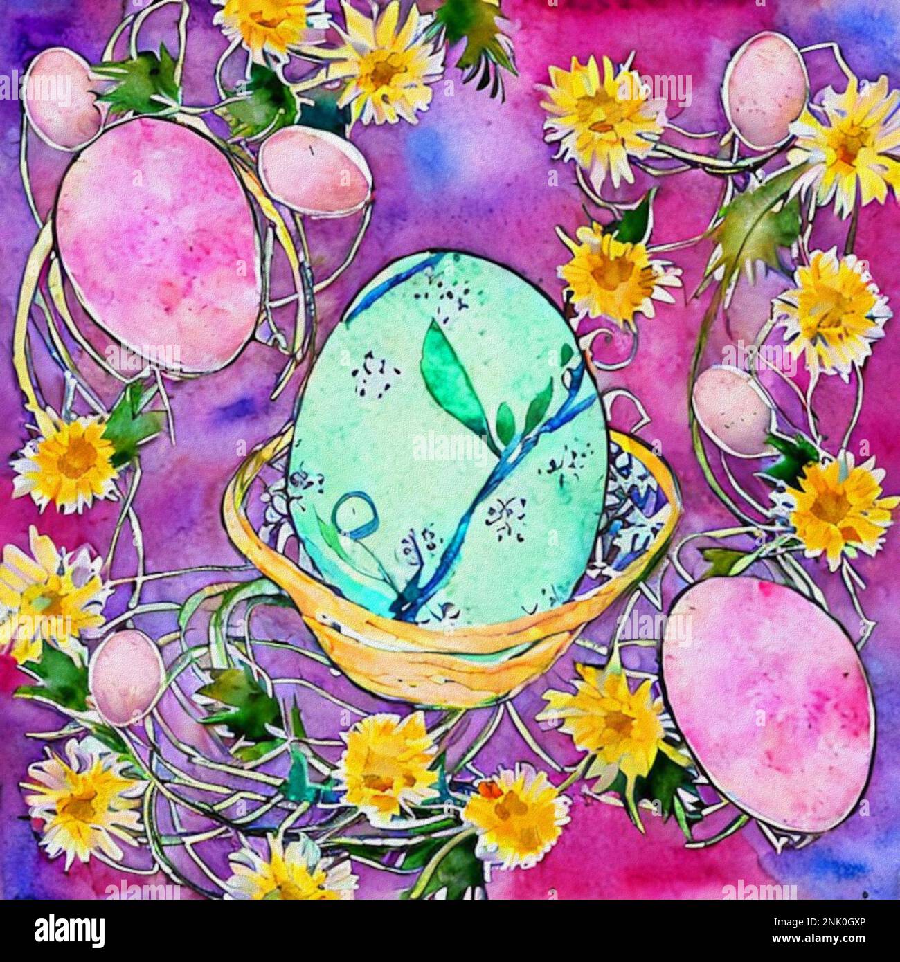 Colorful Easter Eggs Stock Photo - Alamy