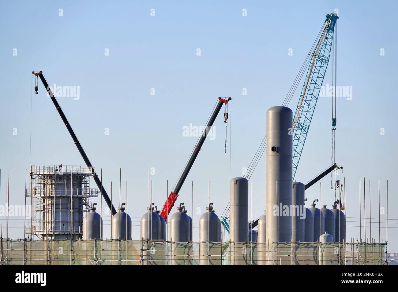 YANTAI, CHINA - FEBRUARY 20, 2023 - A view of the Yulong Island ...