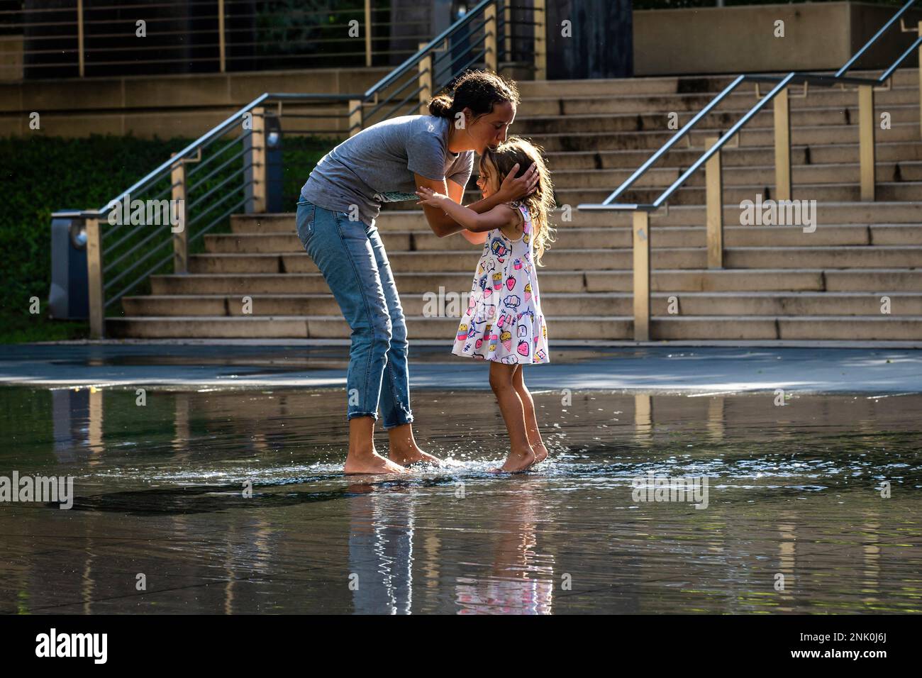 Emese Kovacs Taylor plays with her 5-year-old daughter, Aliz, in the ...