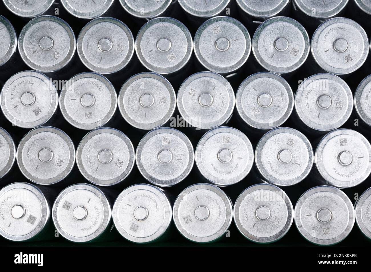Supercapacitors storage in a box at the battery cell manufacturer ...