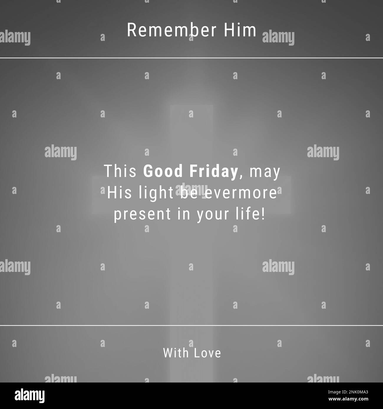 Composition of good friday text and copy space on grey background. Good ...