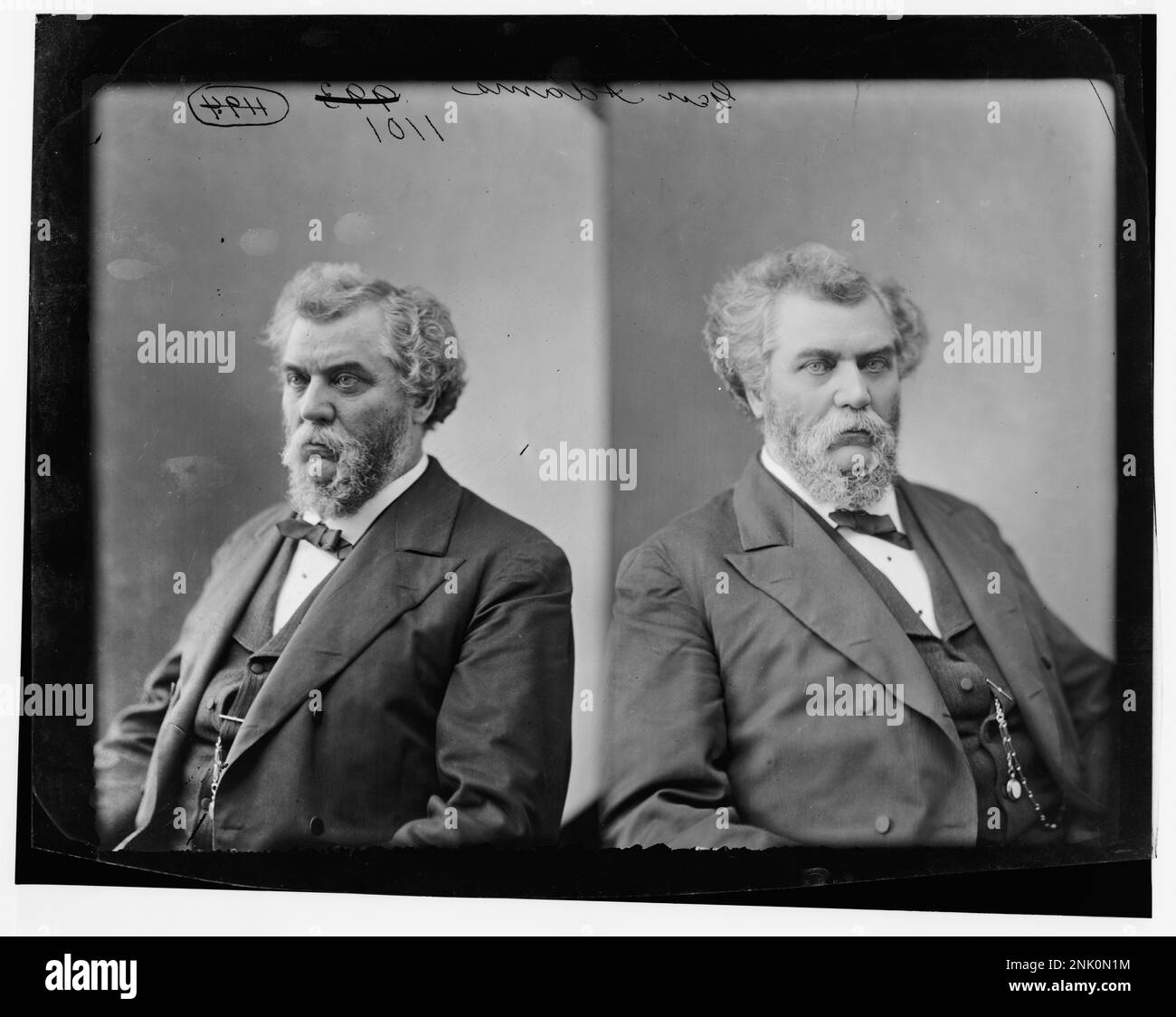 Portrait of General Adams, a prominent U.S. military leader, focusing ...