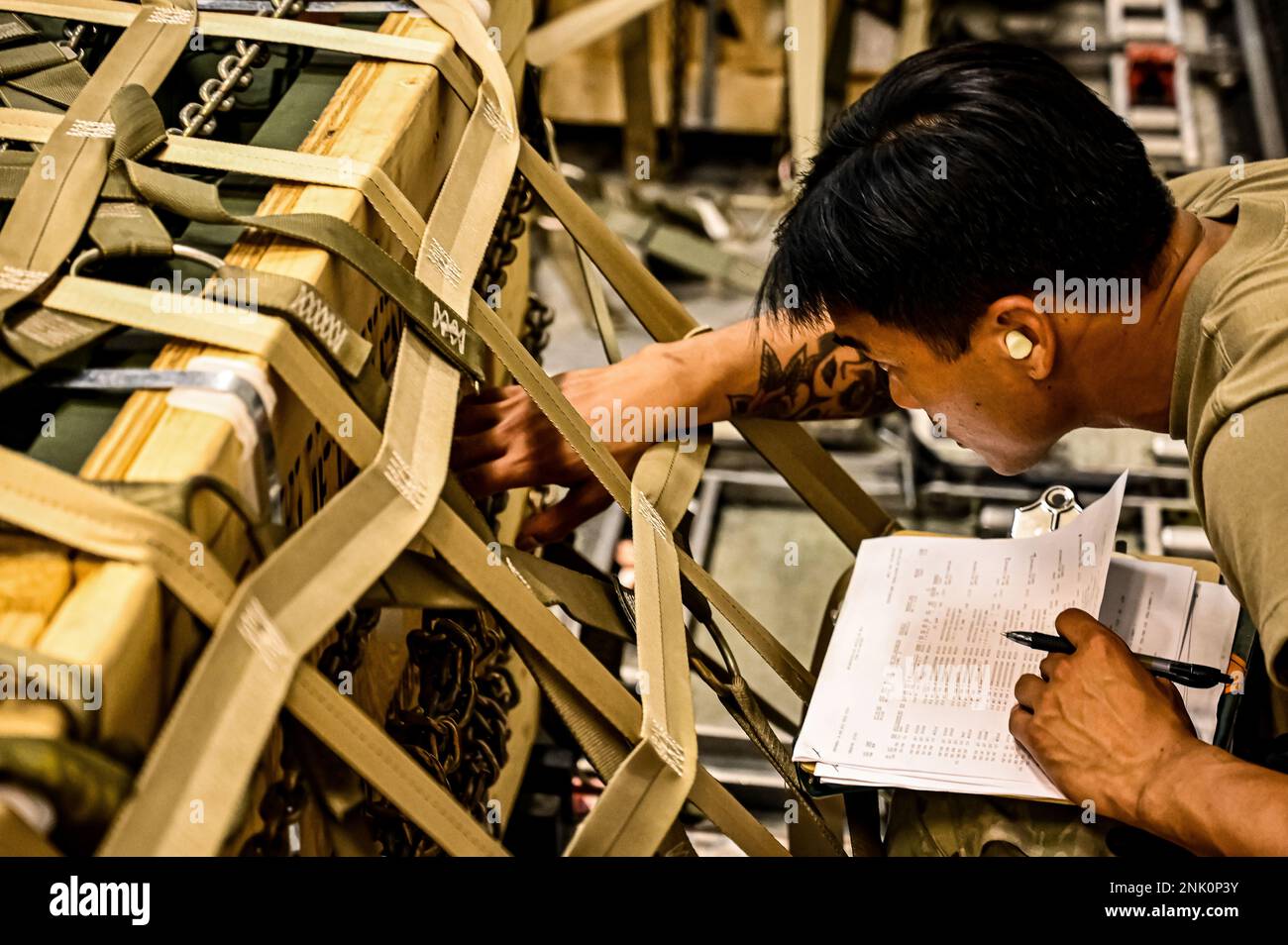 Airman 1st Class Solomon Stoddard, 305th Aerial Port Squadron air ...