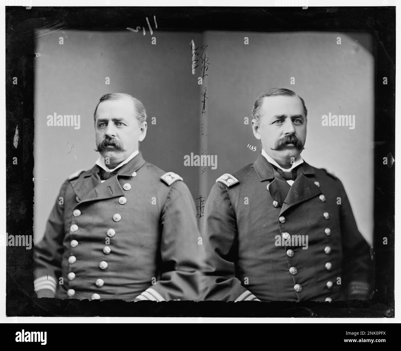 Portrait of Admiral Henry L. Howison, a U.S. Navy officer, preserved in ...