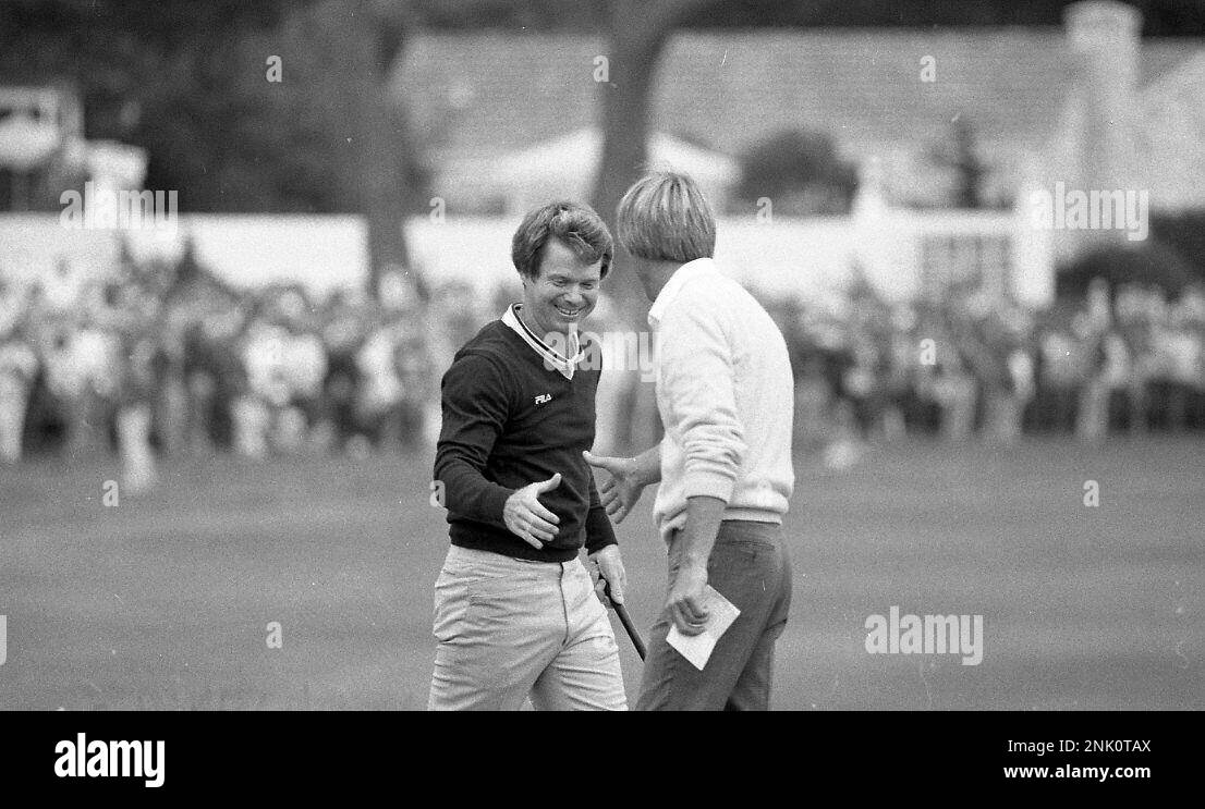 Tom Watson wins the 1982 U.S. Open at Pebble Beach, June 23, 1982 ...