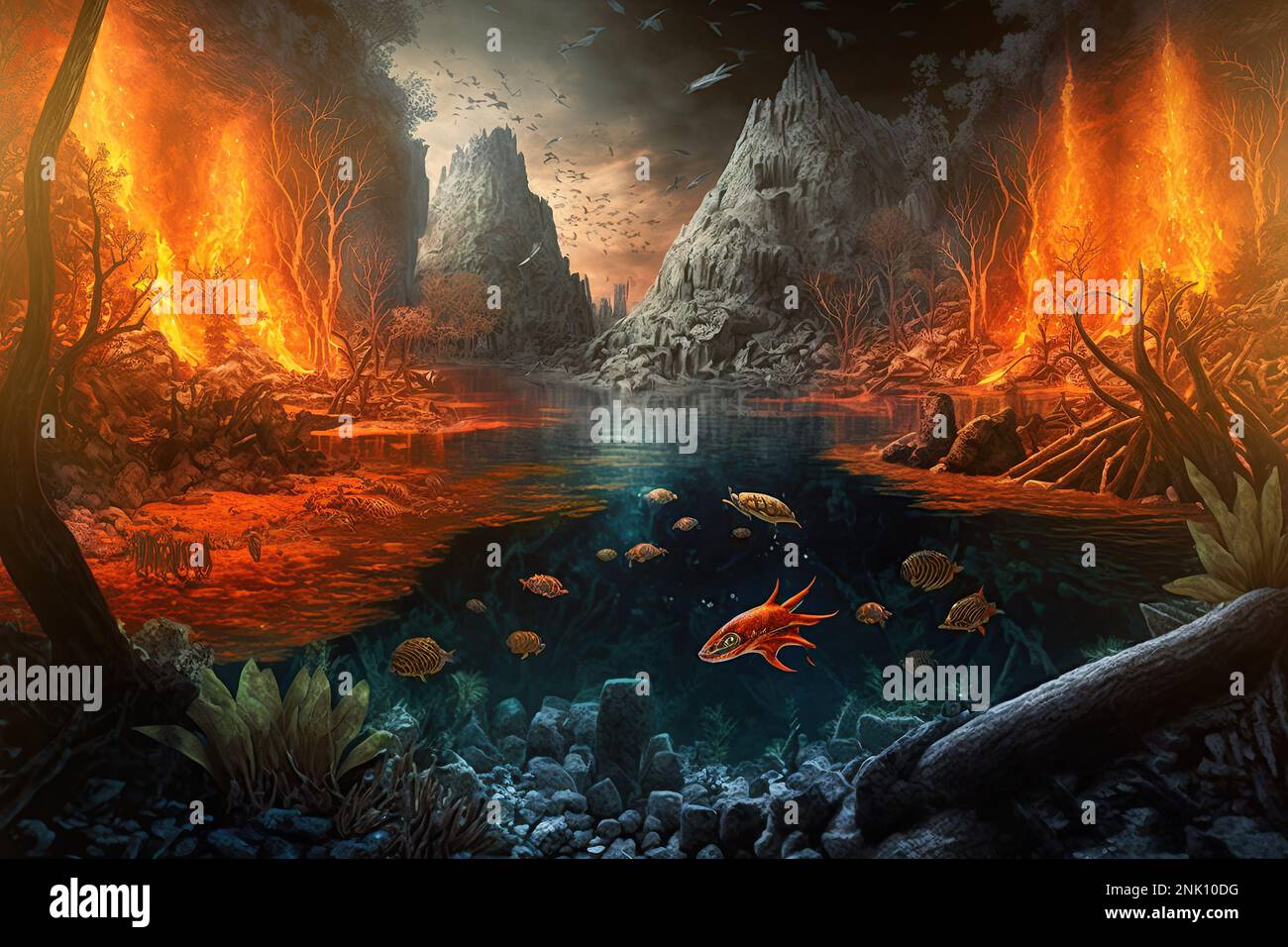 Underwater molten lava hi-res stock photography and images - Alamy