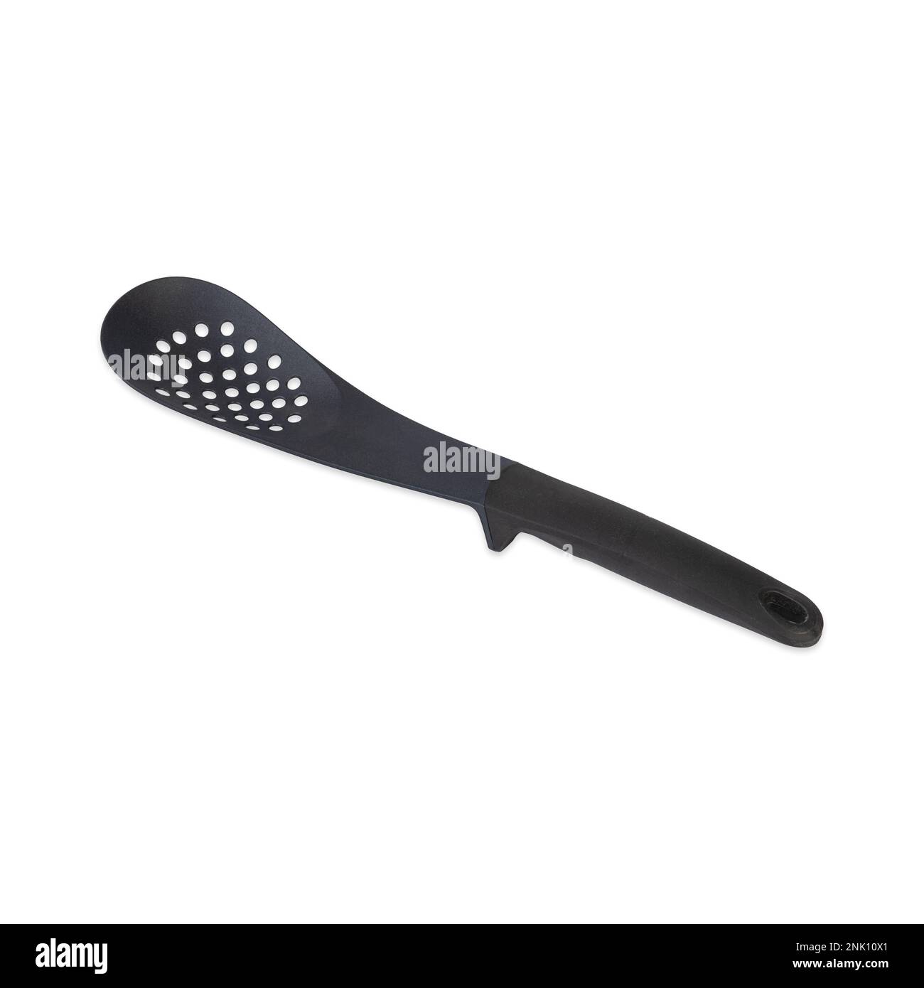 Black plastic skimmer isolated over white background Stock Photo - Alamy
