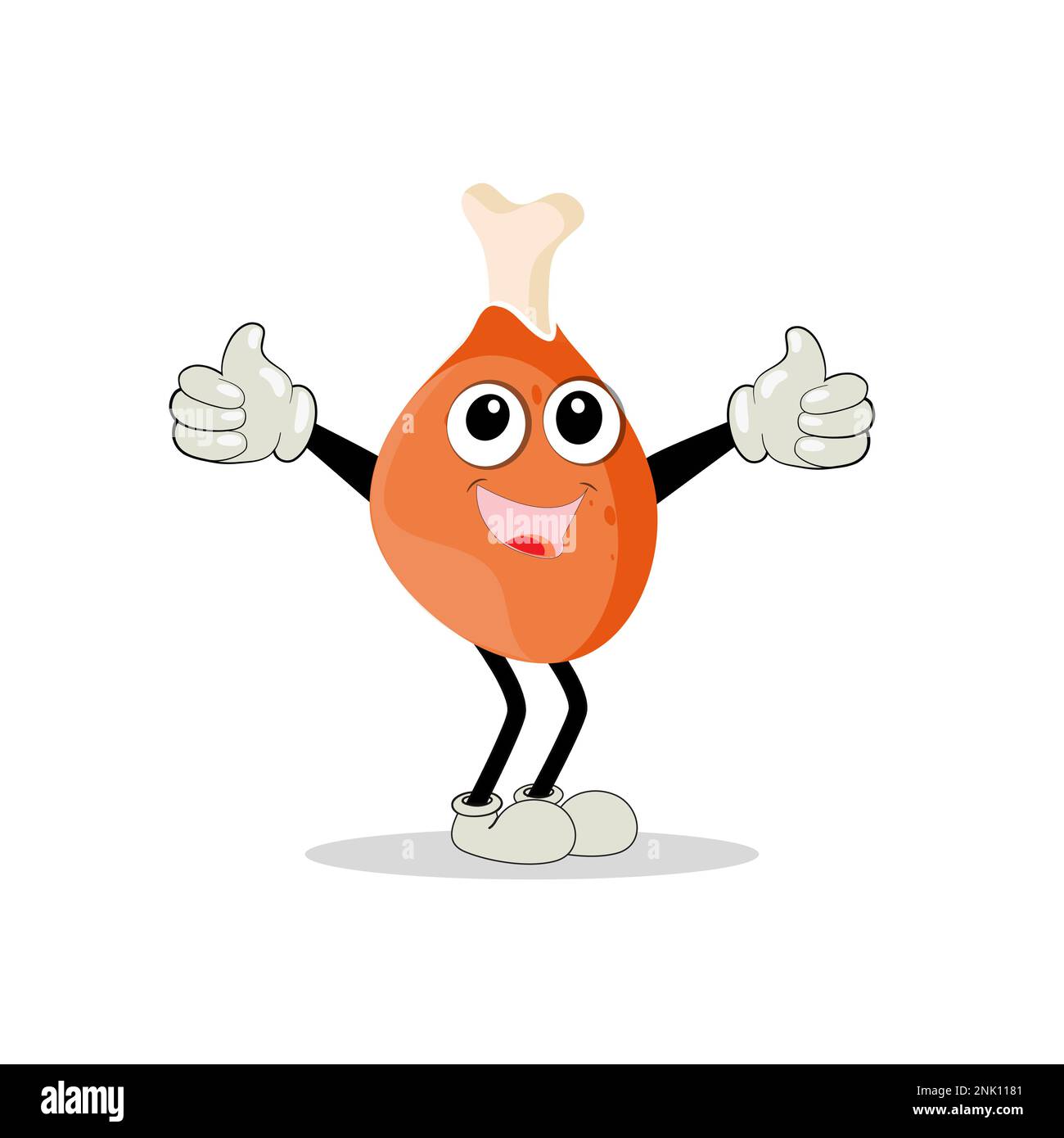 Cartoon Fried Chicken Legs