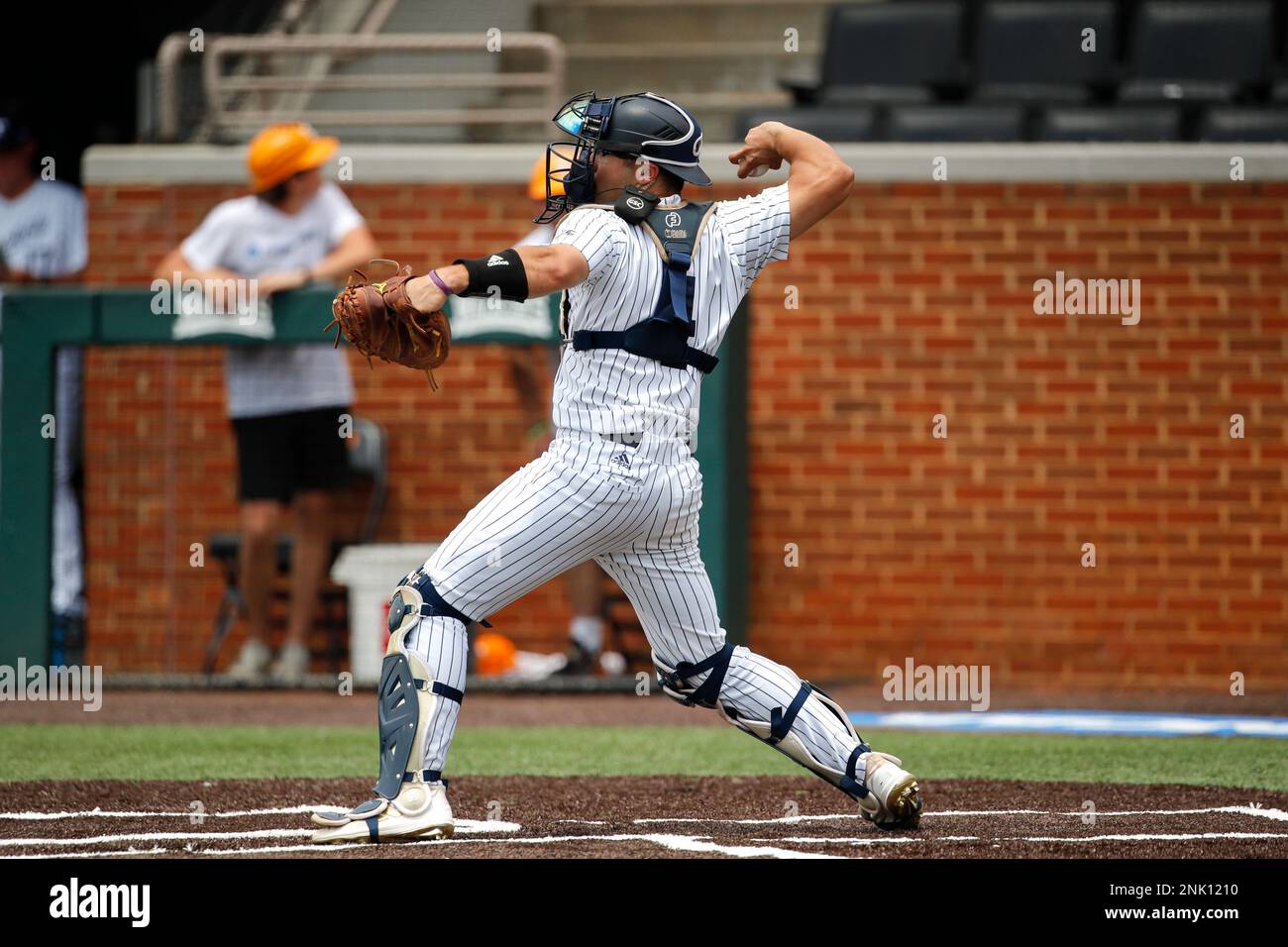 Georgia Tech Yellow Jackets catcher Kevin Parada (4) on defense against ...