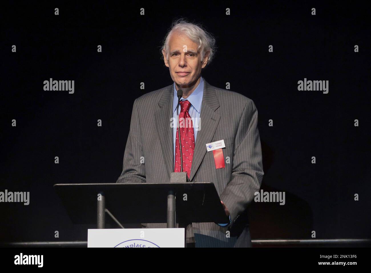Thomas Hauser speaks during the 2022 International Boxing Hall of Fame ...