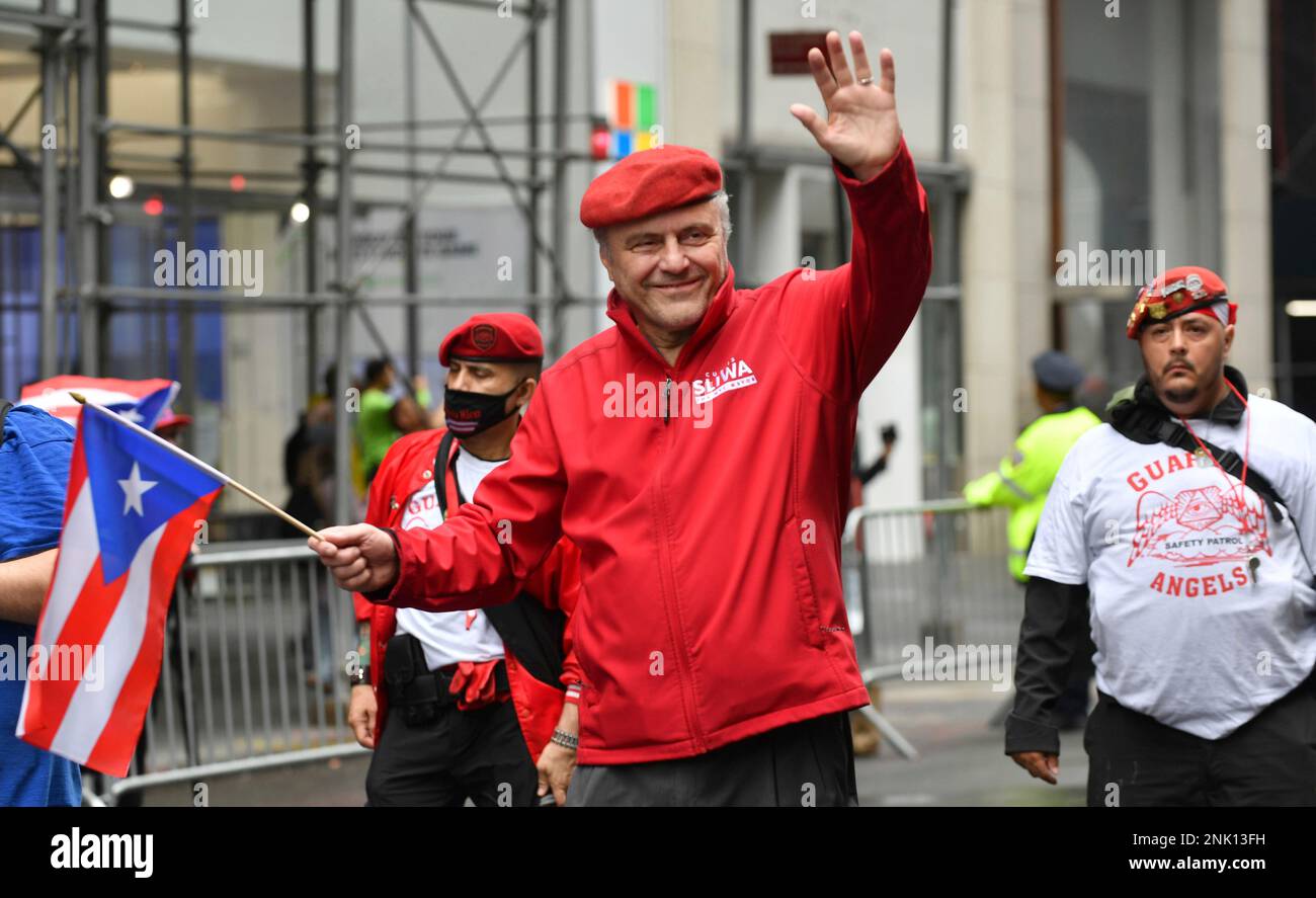 Photo by: GWR/STAR MAX/IPx 2022 6/12/22 Guardian Angel, Curtis Sliwa at the Puerto Rican Day ...