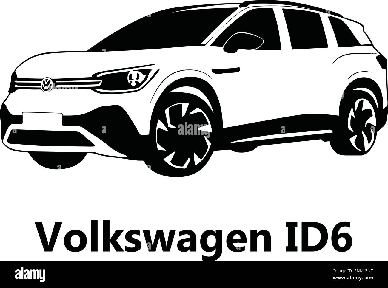 Vector silhouettes of Volkswagen brand cars, repair Stock Vector Image ...